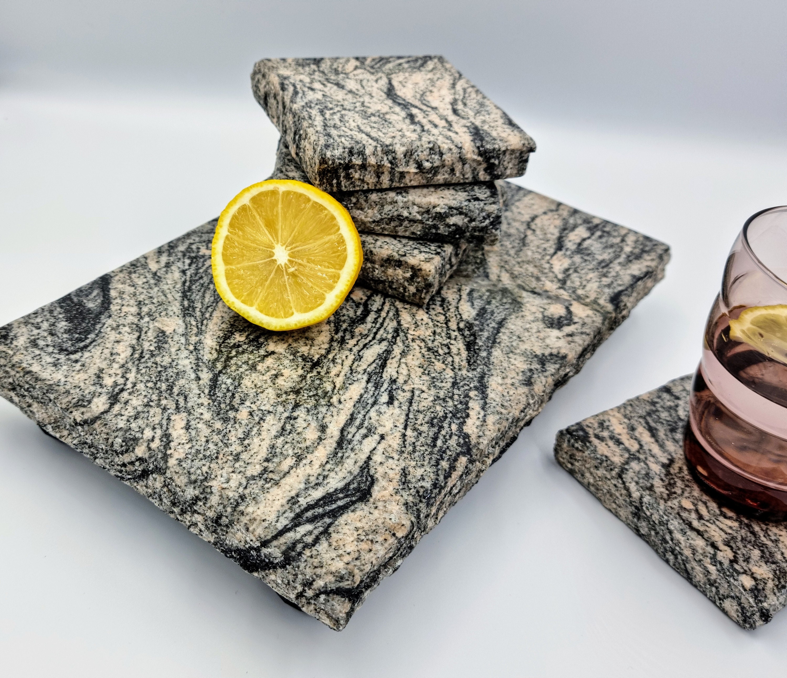 Serving Tray and Coasters Set, Premium Gift Set, Gift Idea - Etsy