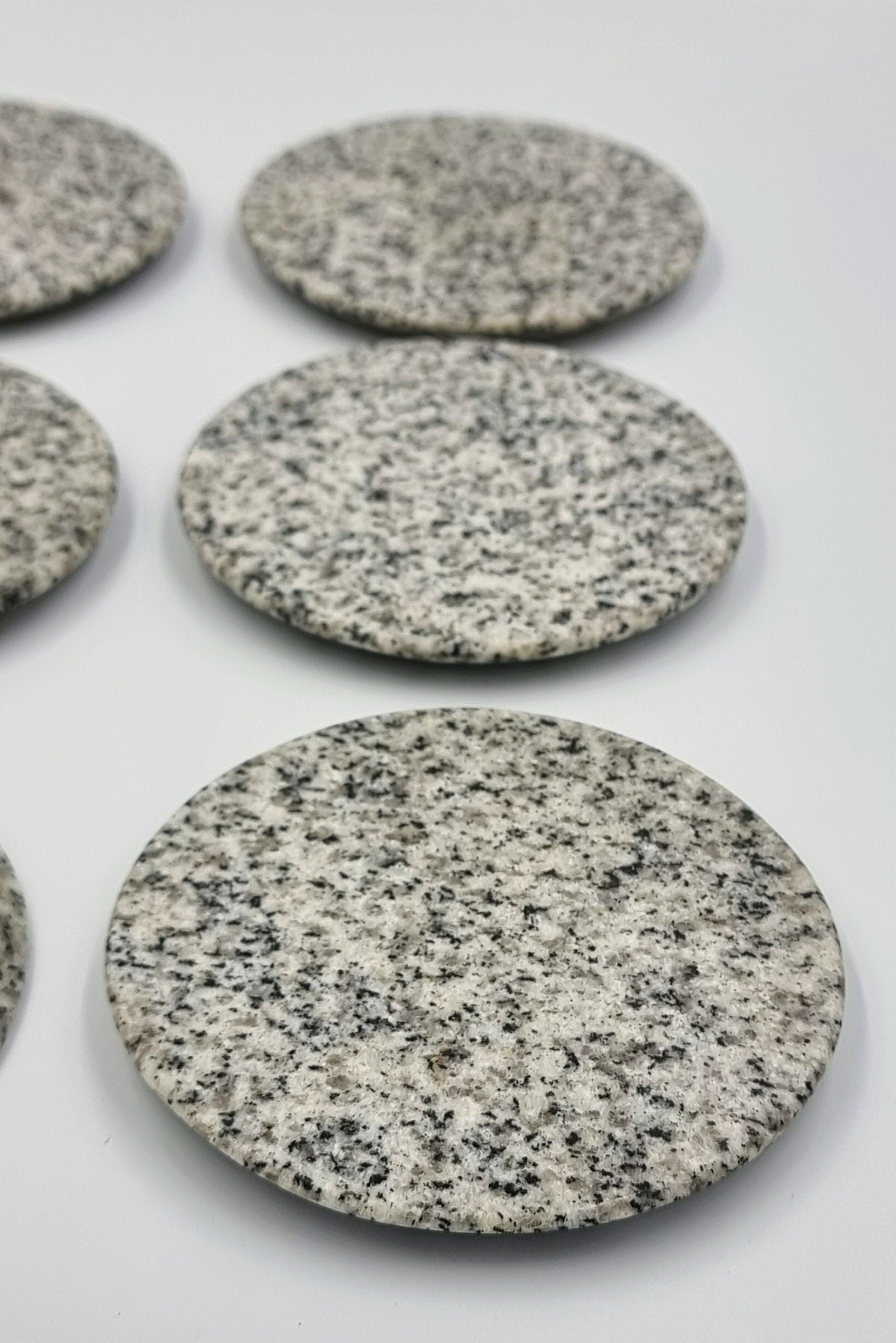 Natural, Granite, Coaster Set, Stone, Coasters, Gray, Gift Idea ...
