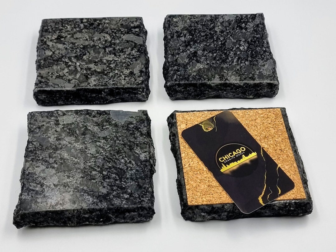 Coasters, Natural Granite, Stone, Gift Idea, Gift for Him, Gift for Her ...