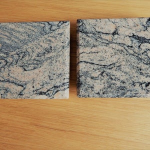 Granite Coaster Set, Natural, Granite, Stone, Coasters, Gray, Pink ...