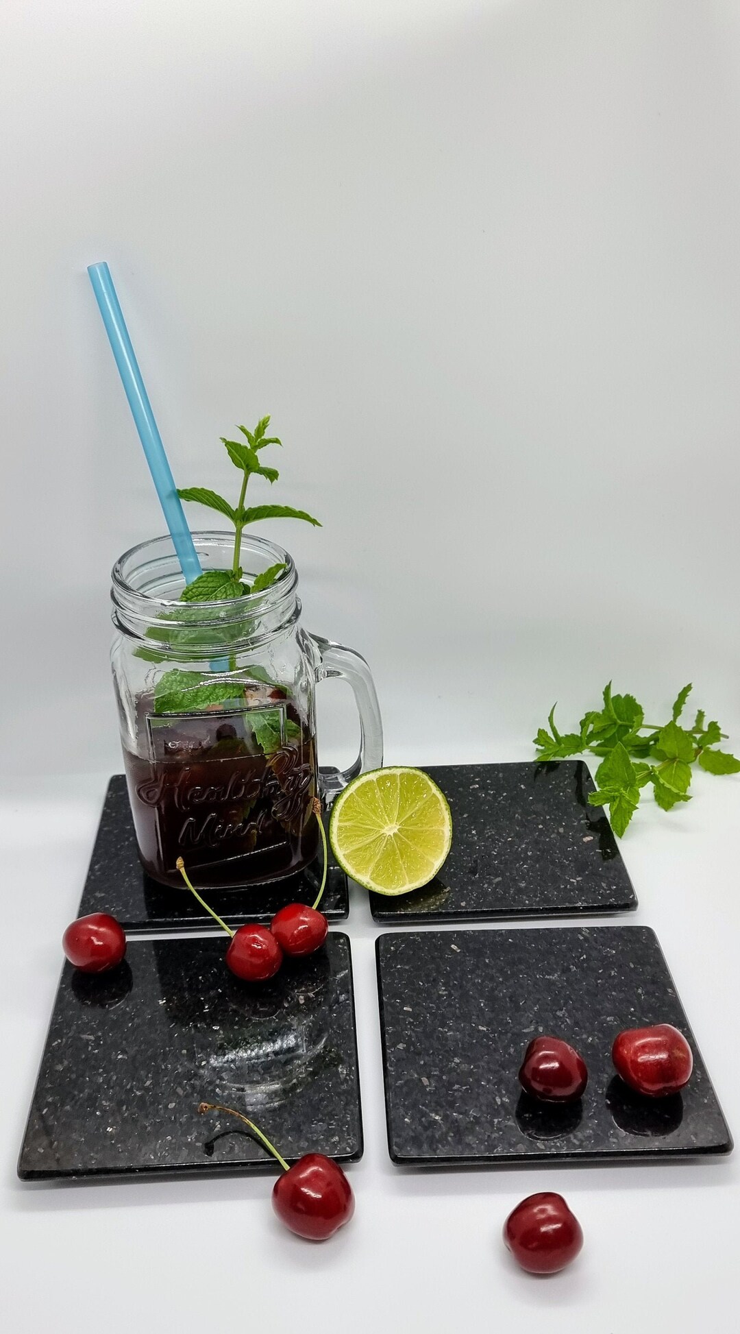 Coasters, Natural, Granite, Stone, Gift Idea, Gift for Him, Gift for ...