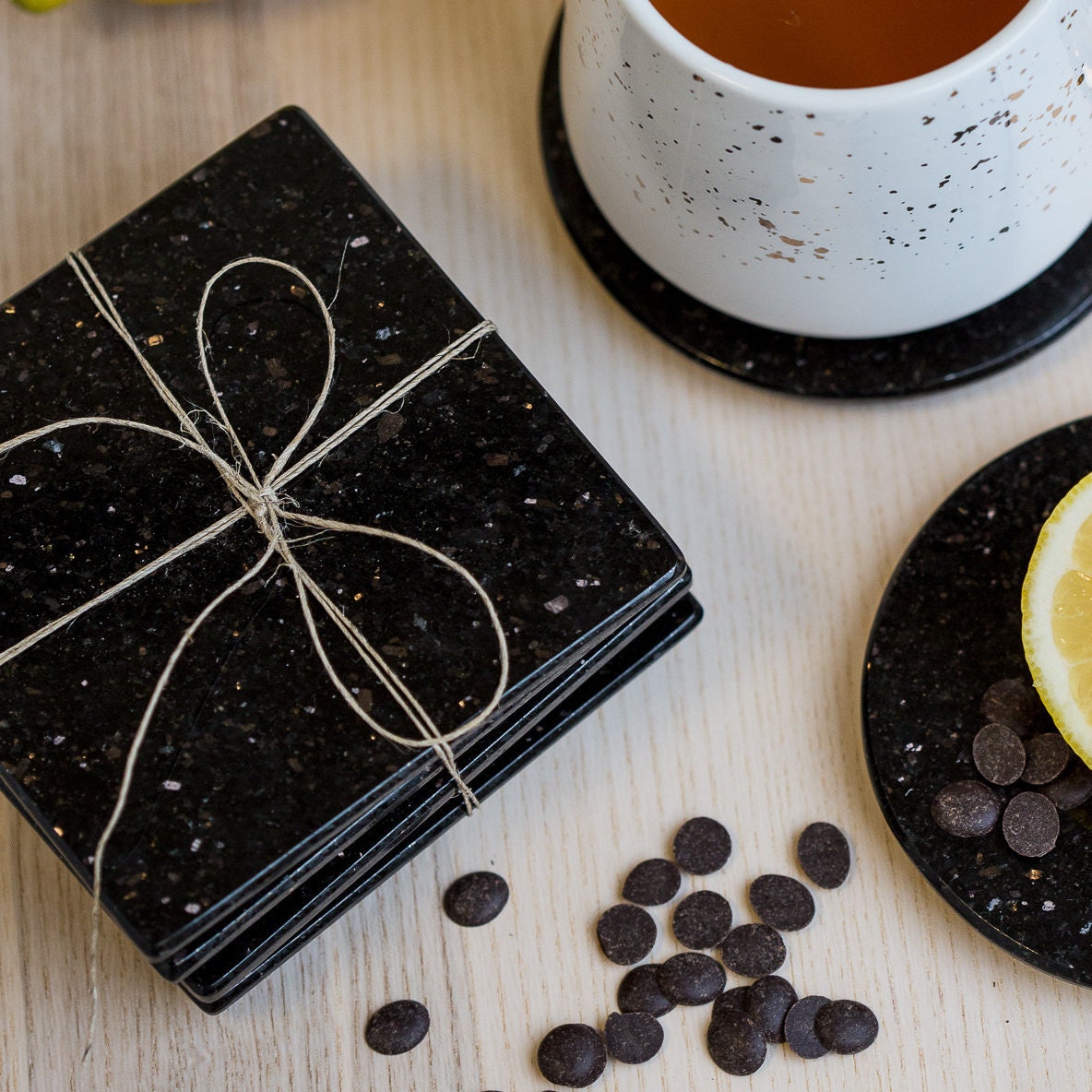 Coasters Natural Granite Stone Gift Idea Gift for Him | Etsy