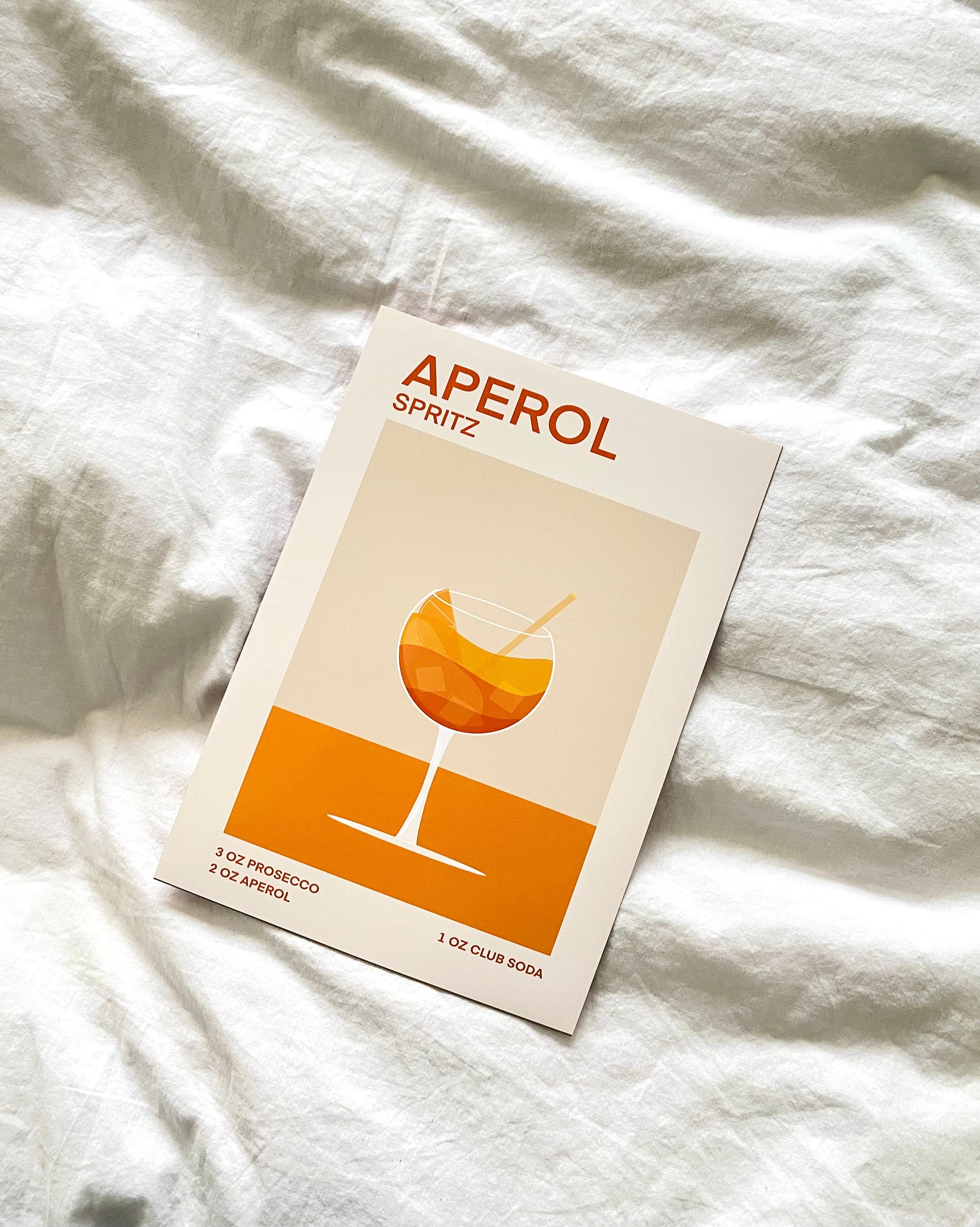 Aperol Spritz Druck, Retro Cocktail Poster verkauft von Plastic ...