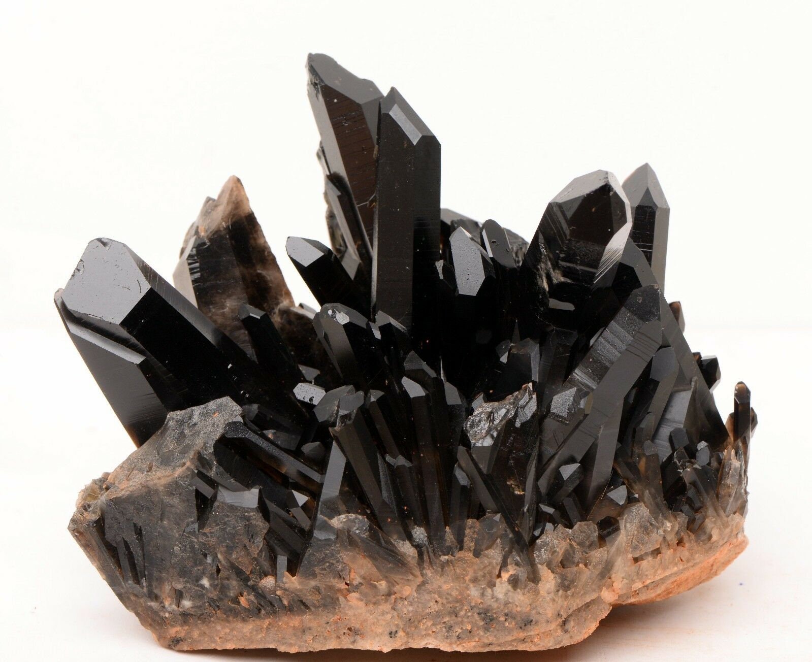 980g Natural Beautiful Black QUARTZ Crystal Cluster Specimen | Etsy