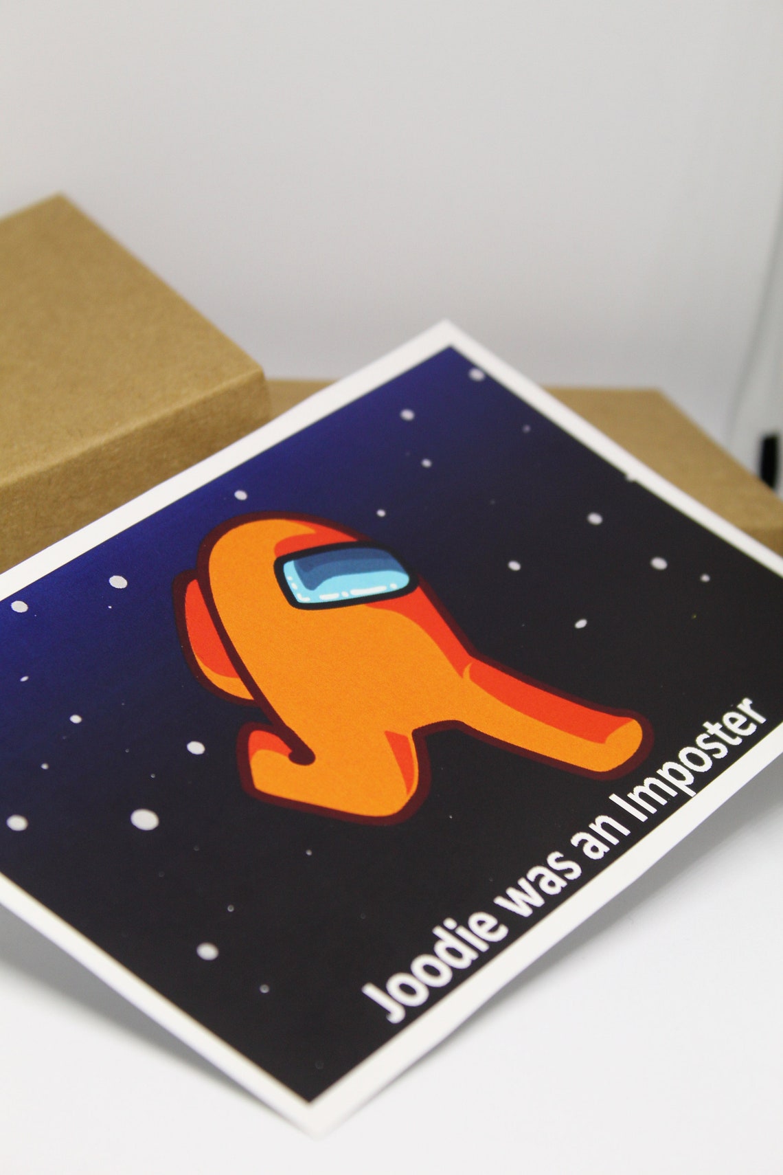 Personalized Among US Gift Card Among Us Postcard Impostor | Etsy