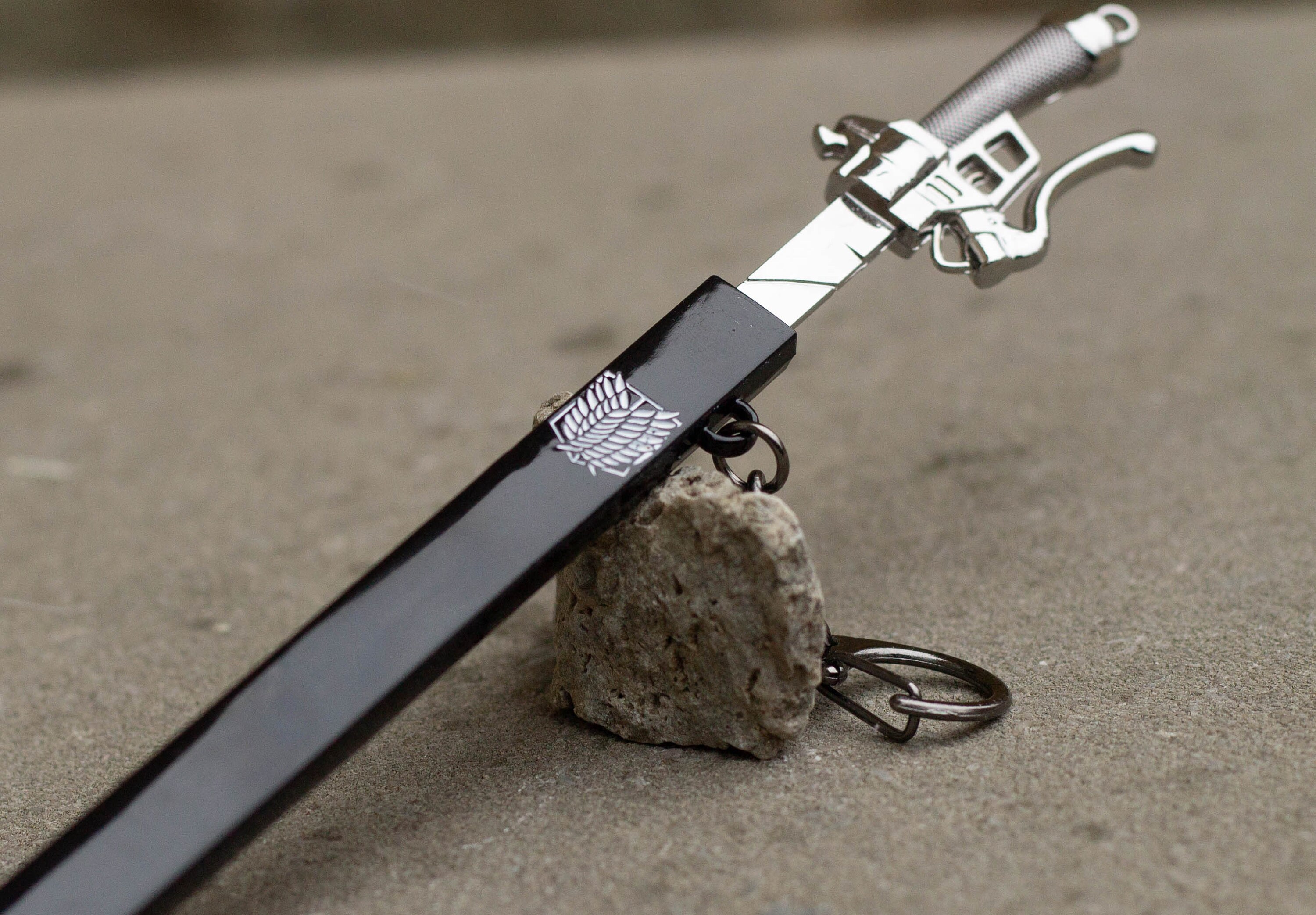 Attack on Titan Sword and Sheath Keychain | Etsy
