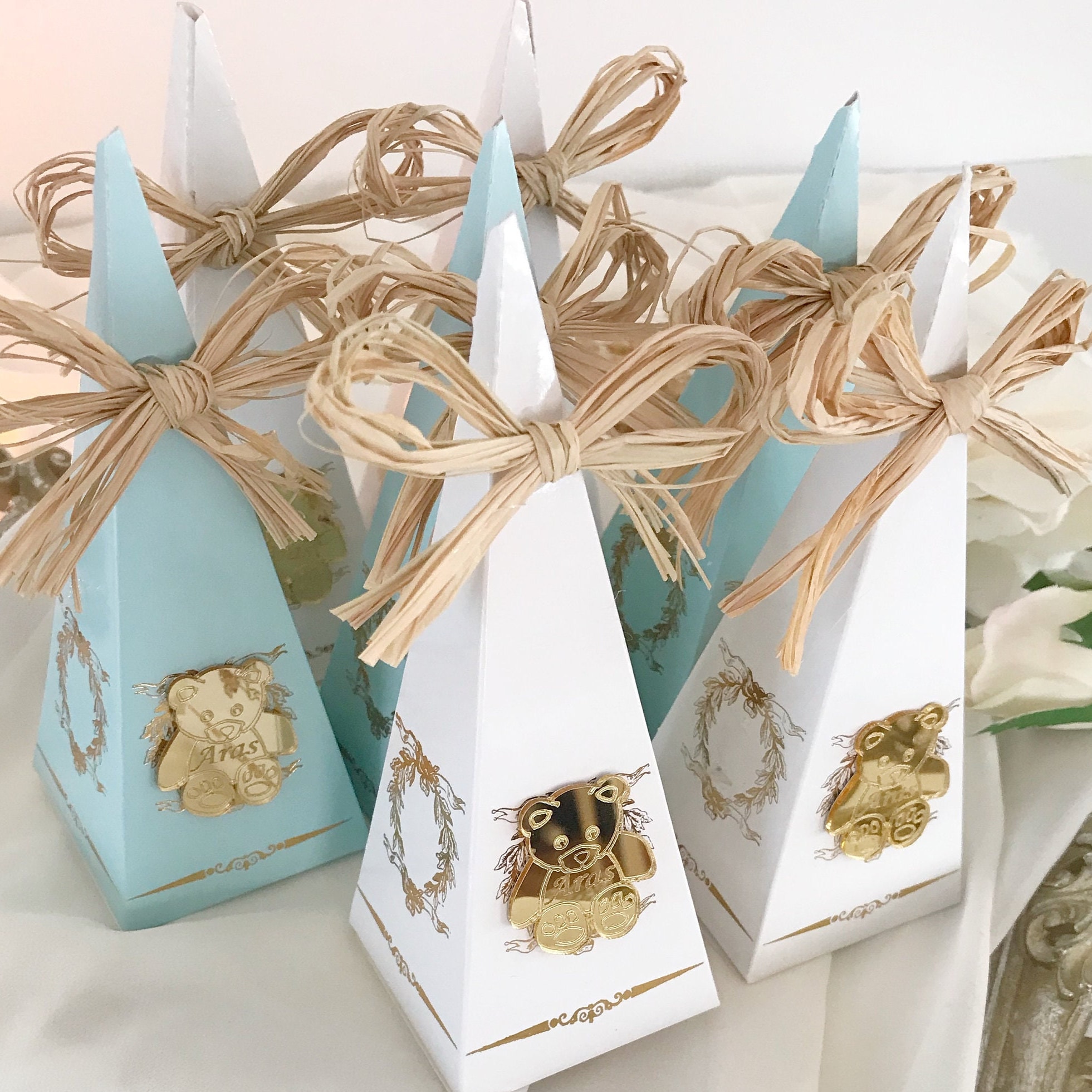 Chocolate Box for Teddy Bear Favors Teddy Bear Party Favors - Etsy