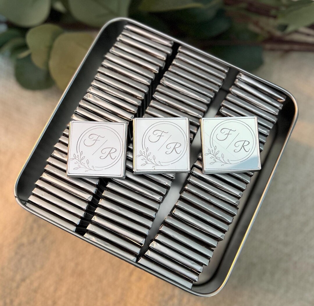 Personalized Wedding Chocolate Favor, Wedding Chocolate Box, Custom ...