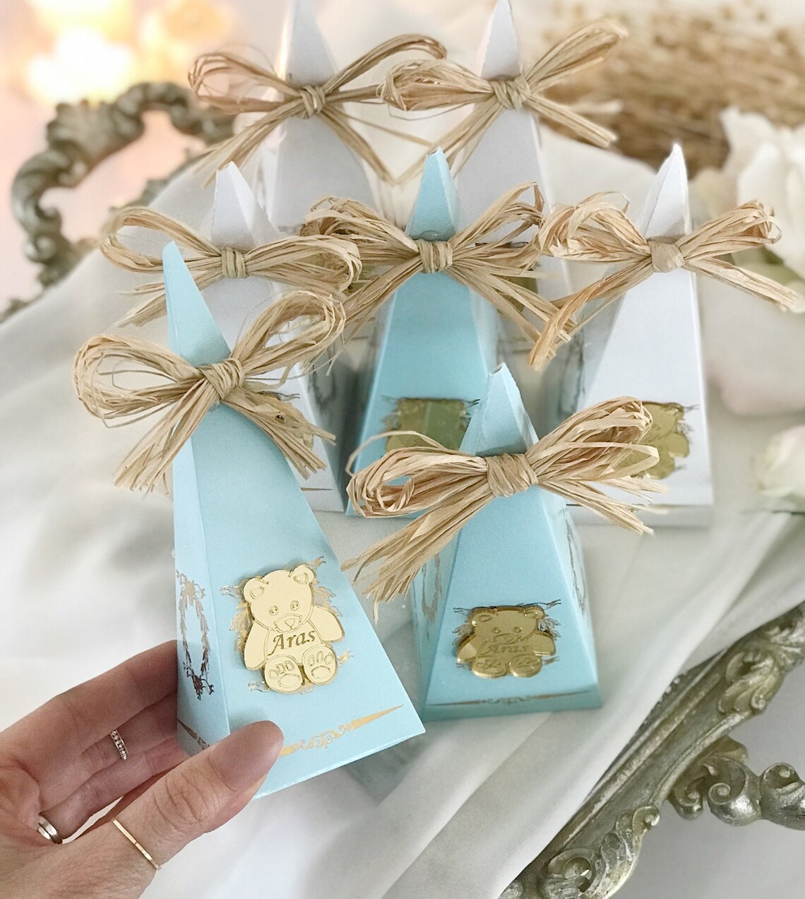 Chocolate Box for Teddy Bear Favors Teddy Bear Party Favors - Etsy