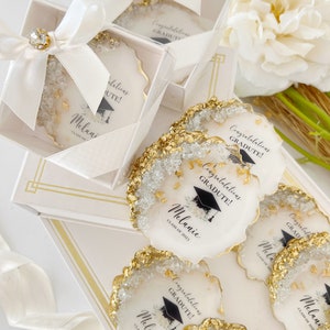 Red Graduation Magnet Favors: Personalized Epoxy Resin Gift - Etsy