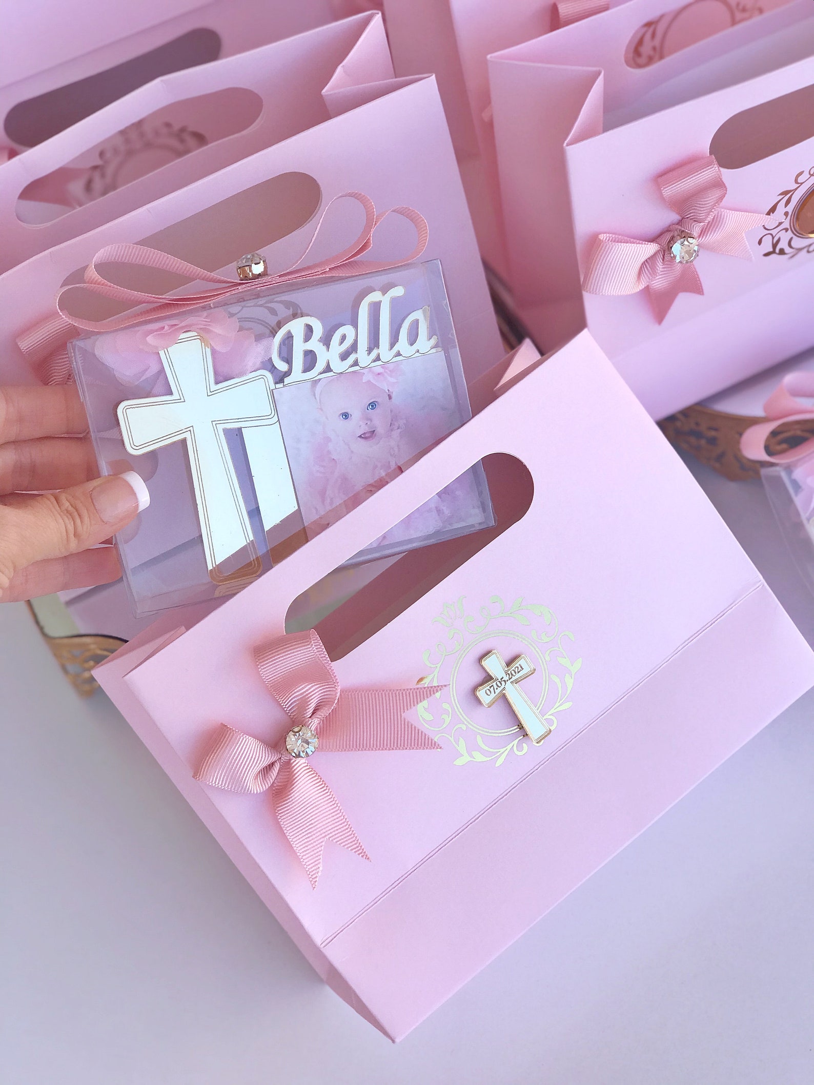 Personalized Baptism Gift Set Keepsake Baptism Favors Photo - Etsy