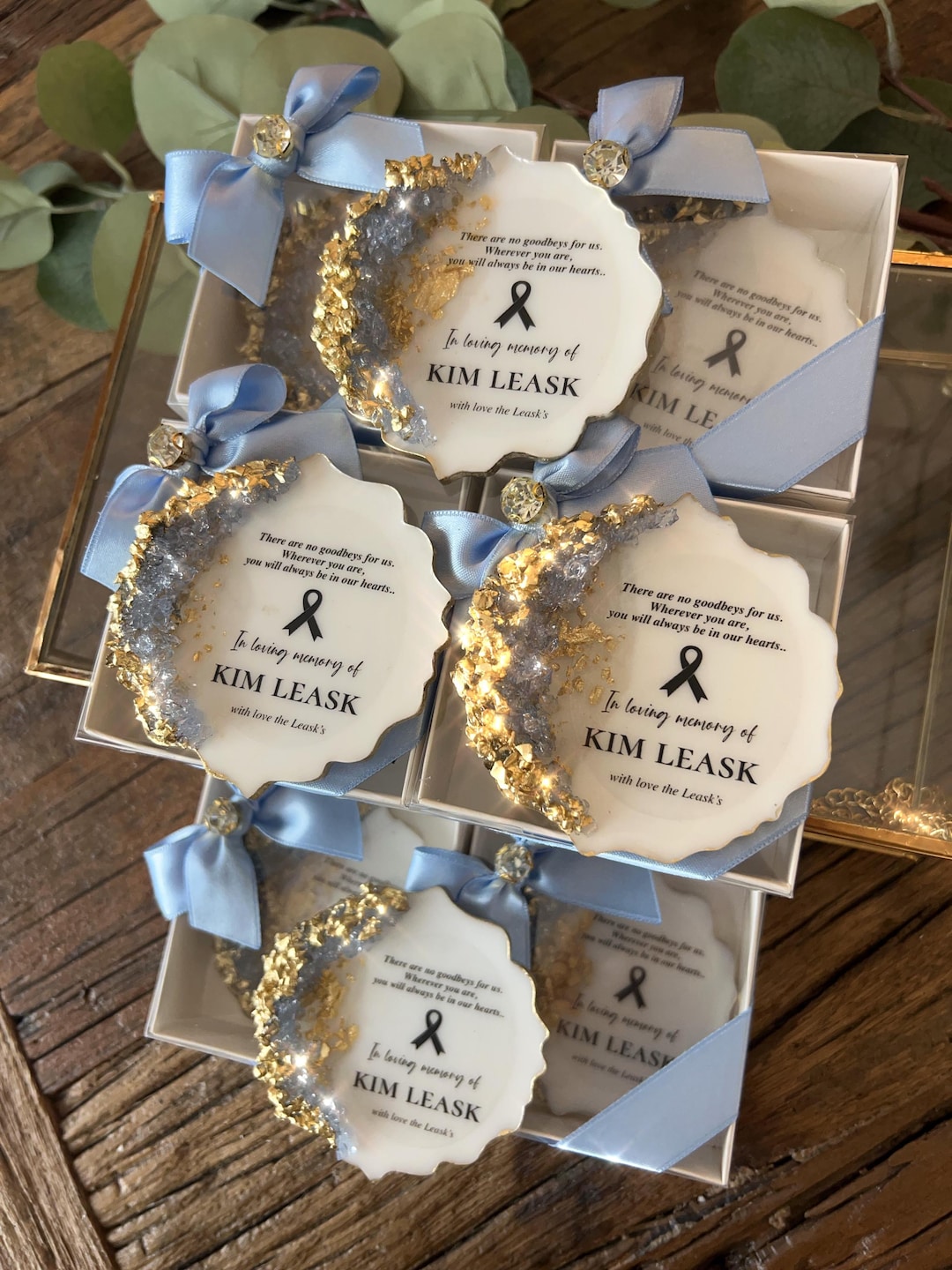 Unique Funeral Favors for Guests, in Loving Memory Personalized Magnet ...