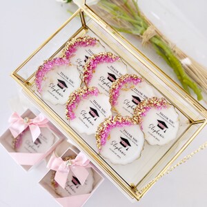 Red Graduation Magnet Favors: Personalized Epoxy Resin Gift - Etsy