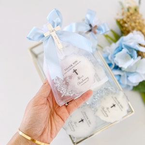 Personalized Baptism Magnet Favors: Handmade Epoxy Resin Christening ...