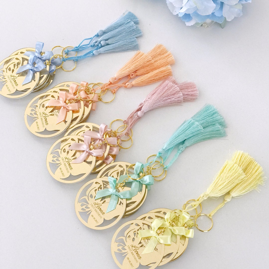 Butterfly Keychain Party Favors: Personalized Baby Shower, Quinceanera ...