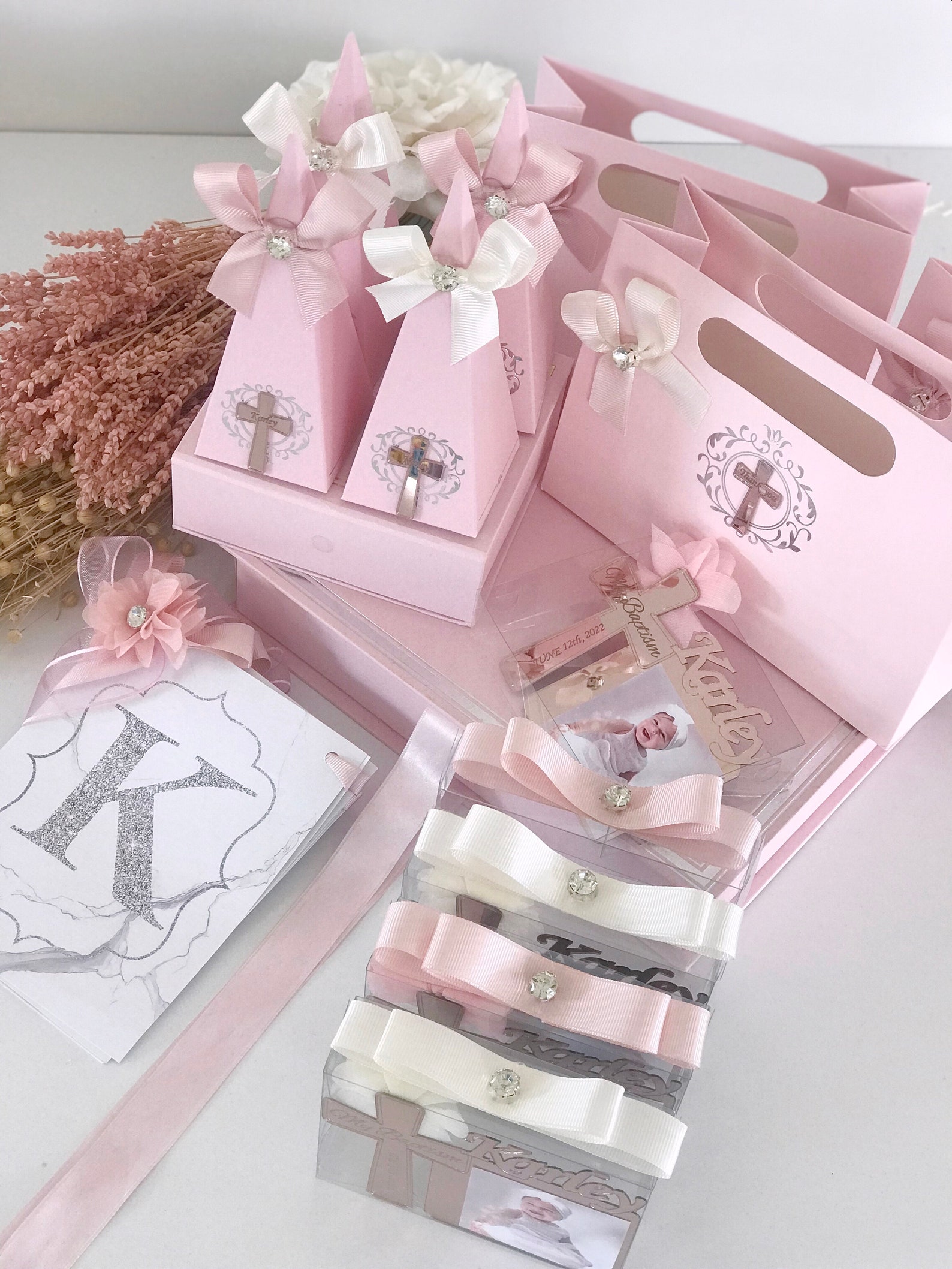 Personalized Baptism Gift Set Keepsake Baptism Favors Photo - Etsy