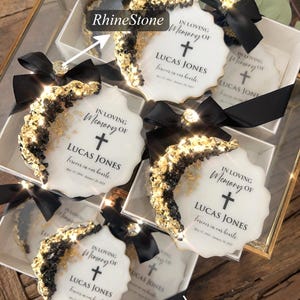 Unique Funeral Favors for Guests, in Loving Memory Personalized Magnet ...