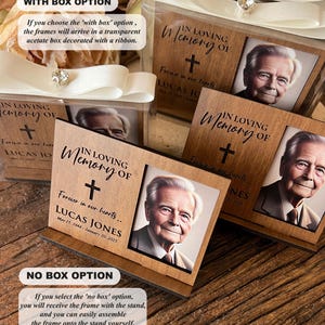 Personalized Memorial Photo Frame: Remembrance Keepsake Gift - Etsy