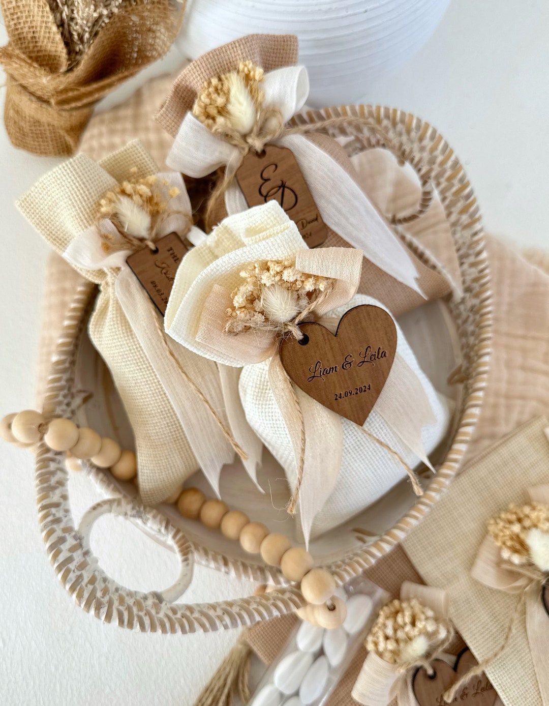 Personalized Wedding Bag, Bridesmaid Gift Bag, Wedding Gift Sachet ...