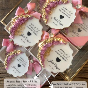Unique Funeral Favors for Guests, in Loving Memory Personalized Magnet ...