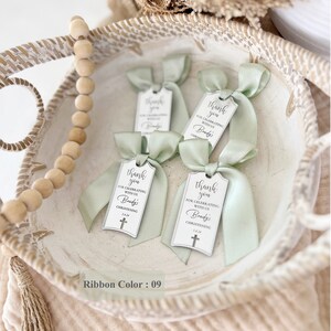 Custom Gold Baptism Favor Tag for Boy and Girl , Christening Gift Tag ...