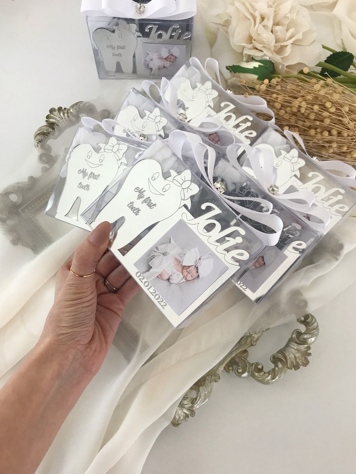 Silver First Tooth Gift First Tooth Fairy Party Favors First - Etsy