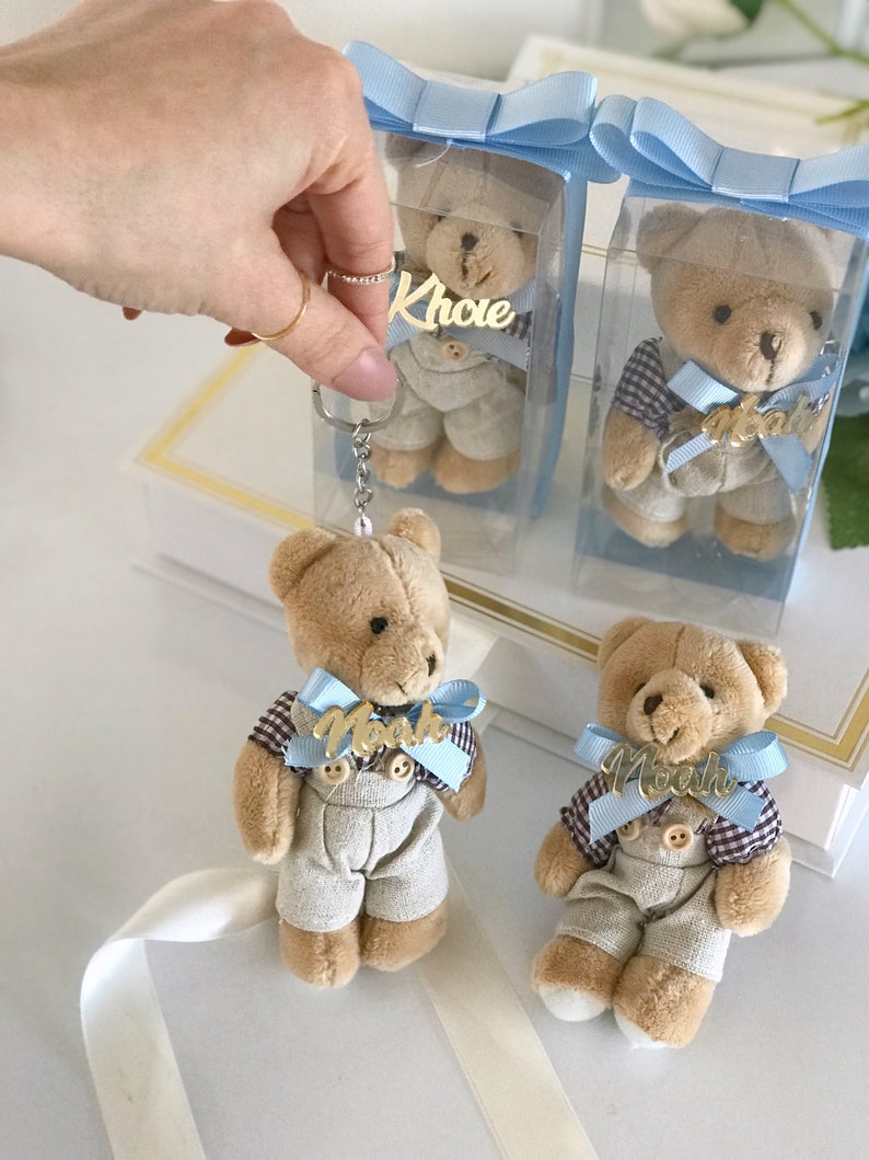 Teddy Bear Baby Shower Personalized Favor Teddy Bear - Etsy