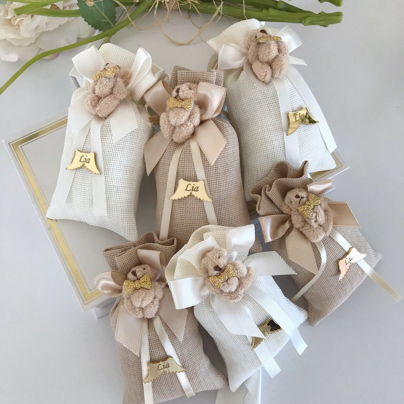 Custom Teddy Bear Sachet Bags Teddy Bear Baby Shower Favors | Etsy