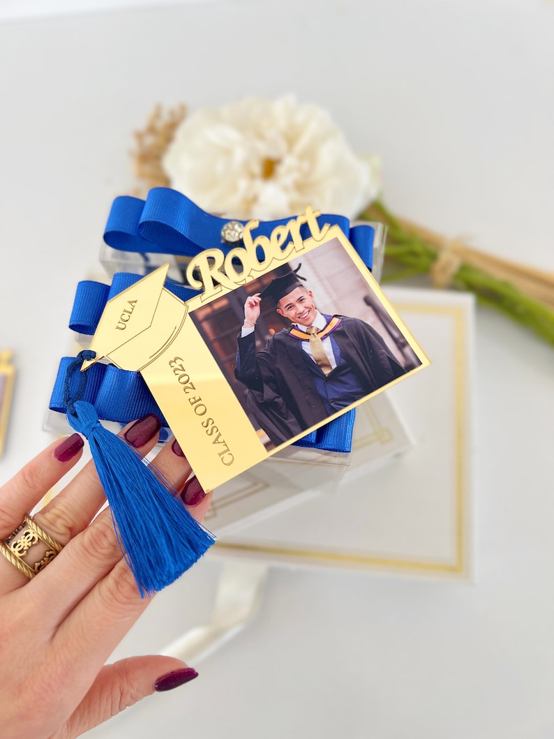 Personalized Graduation Photo Frame Magnet Favor: Class of 2026 - Etsy