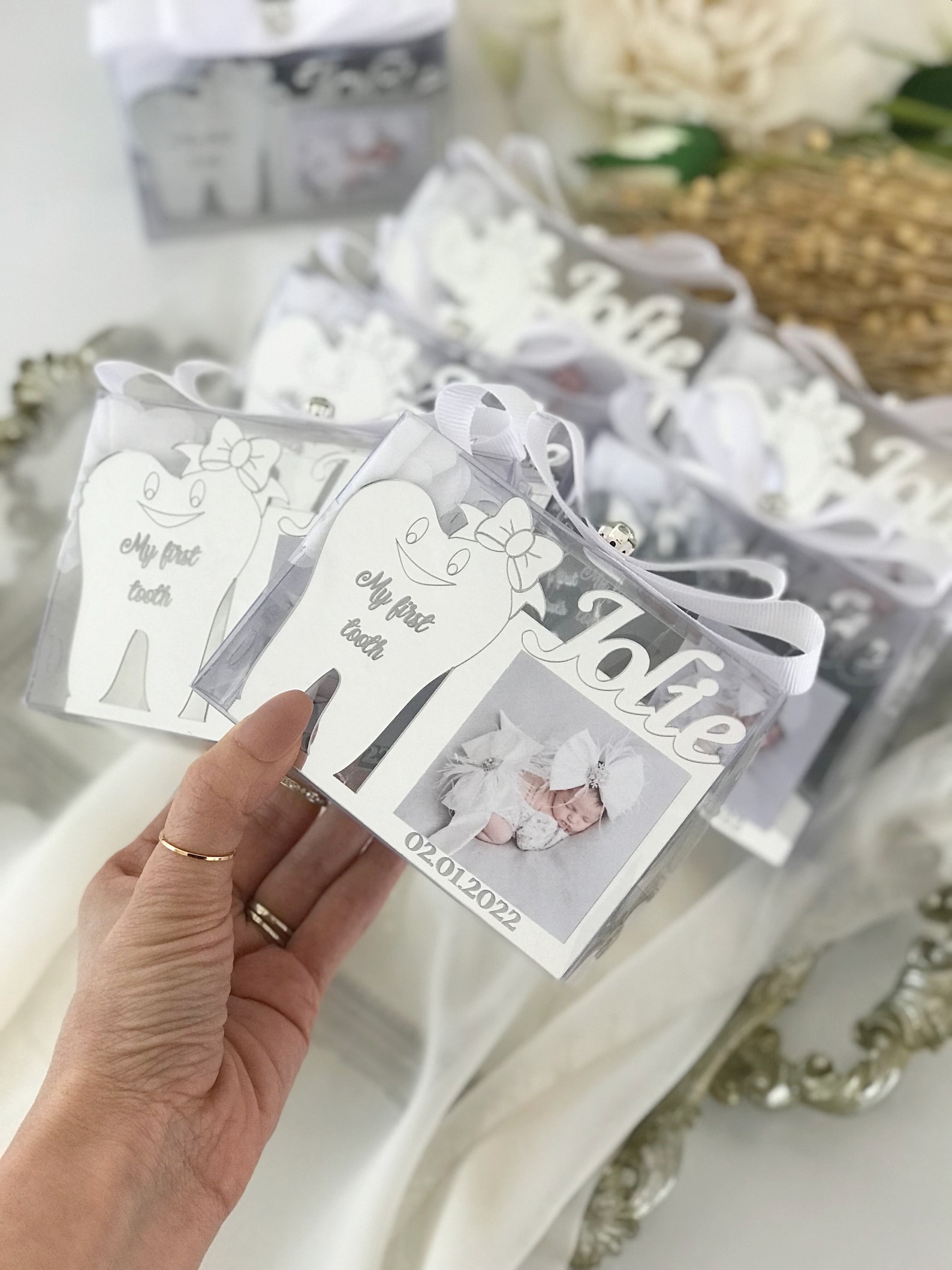 Silver First Tooth Gift First Tooth Fairy Party Favors First | Etsy