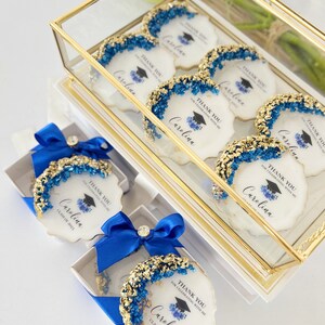 Lilac Gold Graduation Favors, Personalized Graduation Magnet, Class of ...