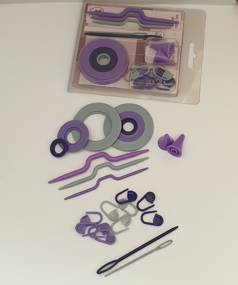 Knitting Notions Set ~ Knit Notions Kit ~ Crochet Notions Kit ~ Set of ...