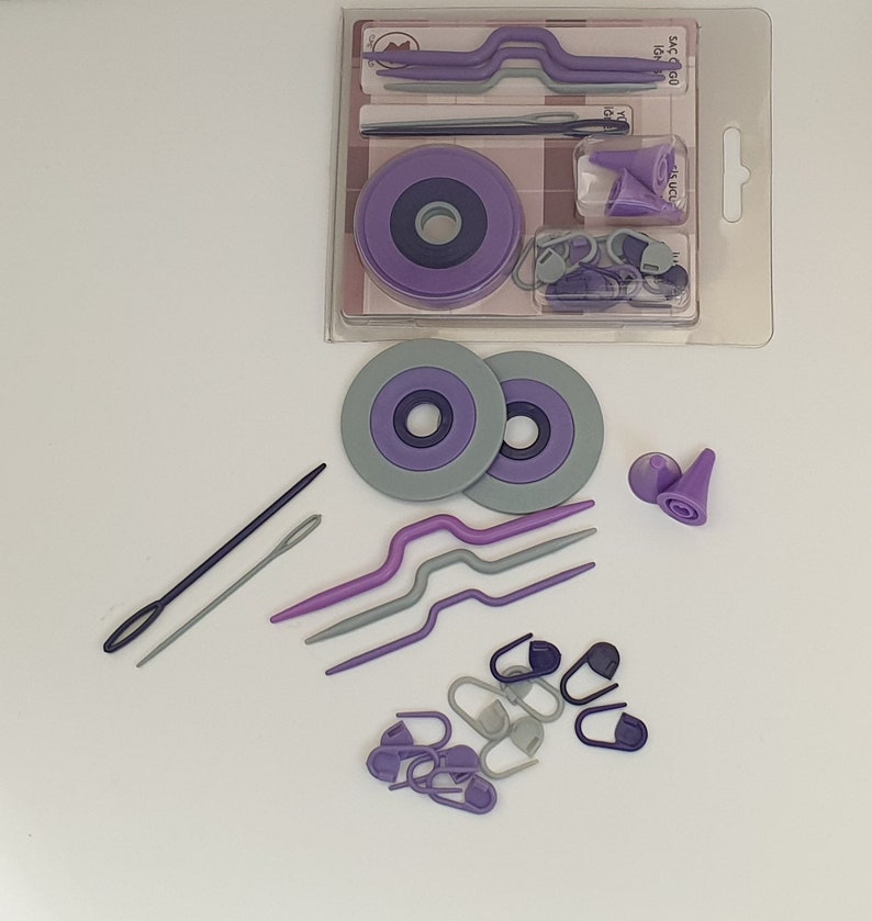 Knitting Notions Set ~ Knit Notions Kit ~ Crochet Notions Kit ~ Set of ...