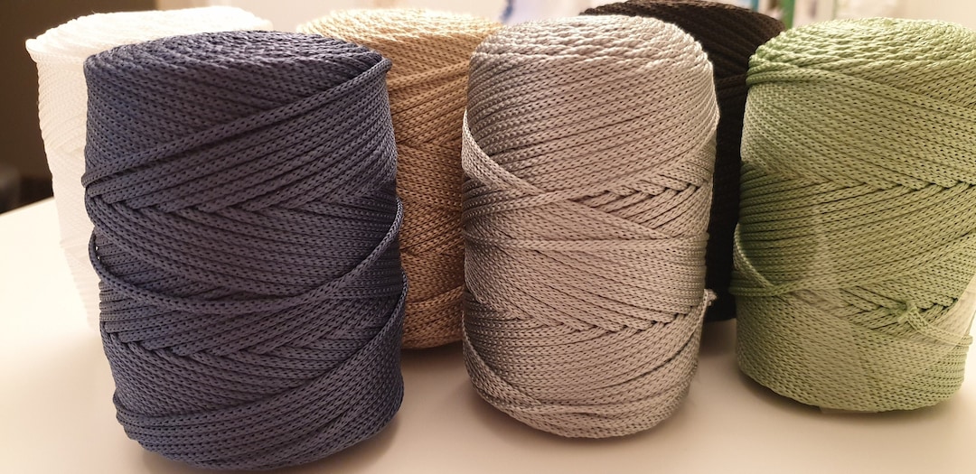 Ficelle polyester 3 mm, corde polyester macramé 3 mm, fil macramé PP 3 ...