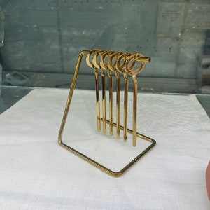 Gold Titanium Teaspoon and Stand,shiny Gold Coffee Spoons, Tea Stirring ...