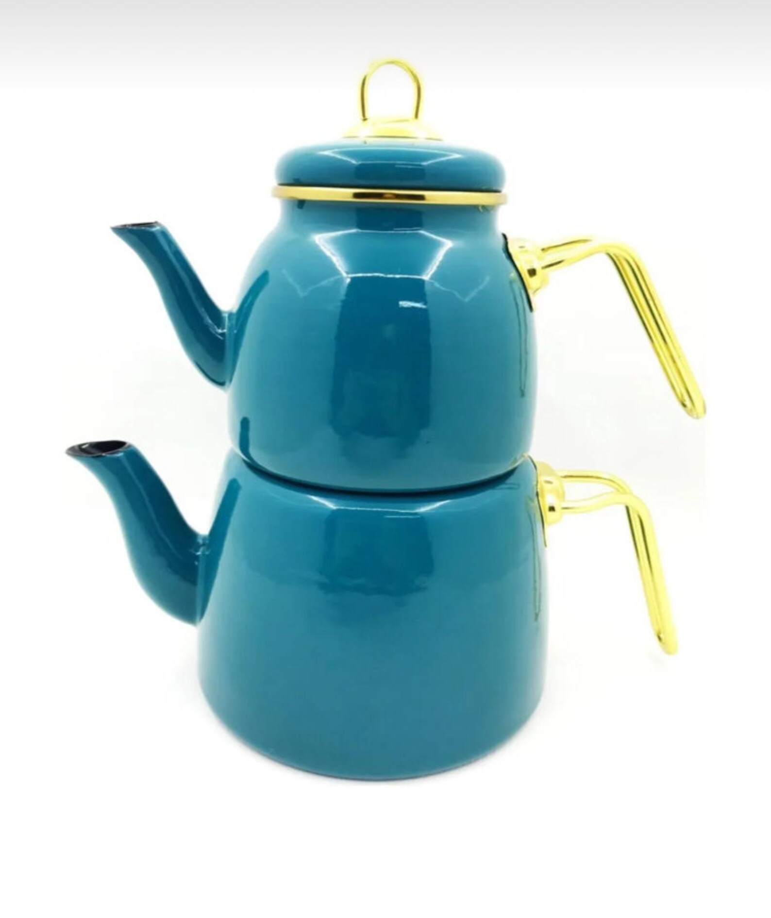 Enamel Teapot Set, Turkish Tea Pot Set, Turkish Samovar Tea Maker, Tea ...