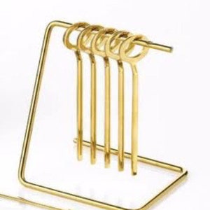 Gold Titanium Teaspoon and Stand,shiny Gold Coffee Spoons, Tea Stirring ...