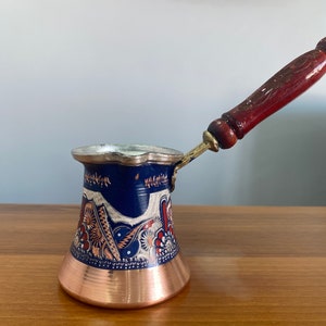 Handmade Turkish Copper Coffee Pot, Turkish-greek-arabic-moroccan ...