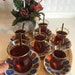 Turkish Tea Cup and Saucer, Tea Cup Set, Turkish Tea Glass, Tea Glass ...