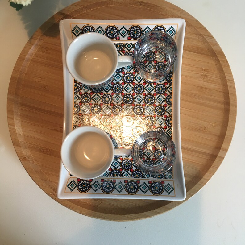 Turkish Coffee Serving Set Arabic Coffee Set Porcelain - Etsy