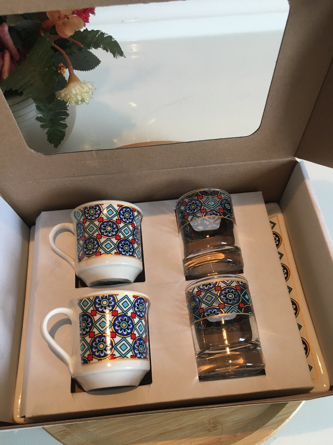 Turkish Coffee Serving Set Arabic Coffee Set Porcelain - Etsy