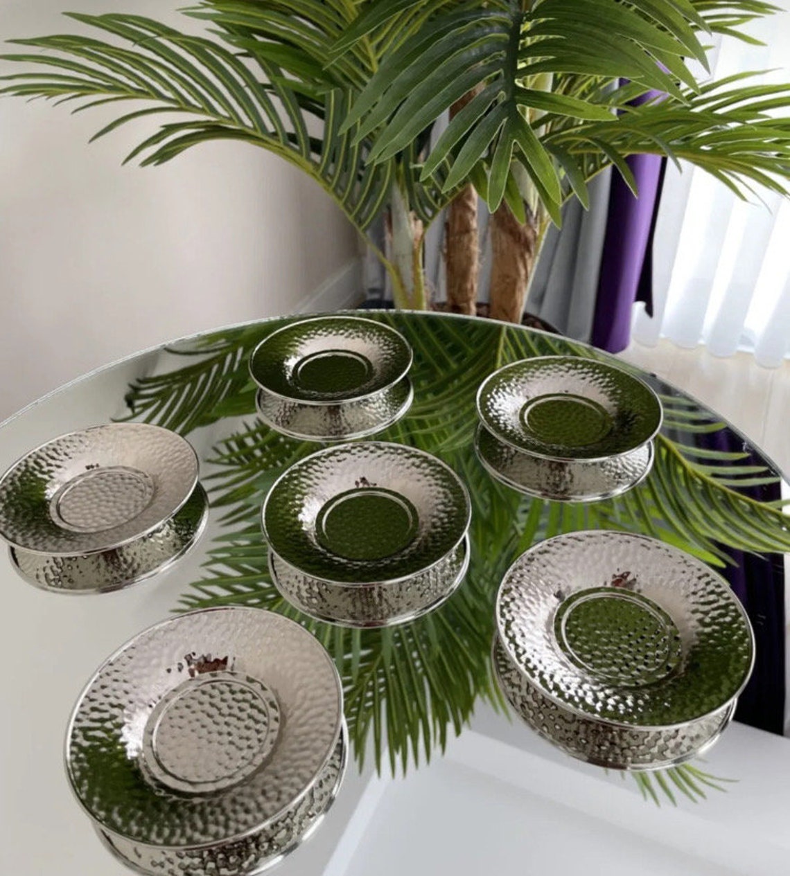 Turkish Tea Set Silver, Glass Turkish Tea Cups Set, Tea Glass, Silver ...