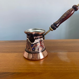 Handmade Turkish Copper Coffee Pot, Turkish-greek-arabic-moroccan ...