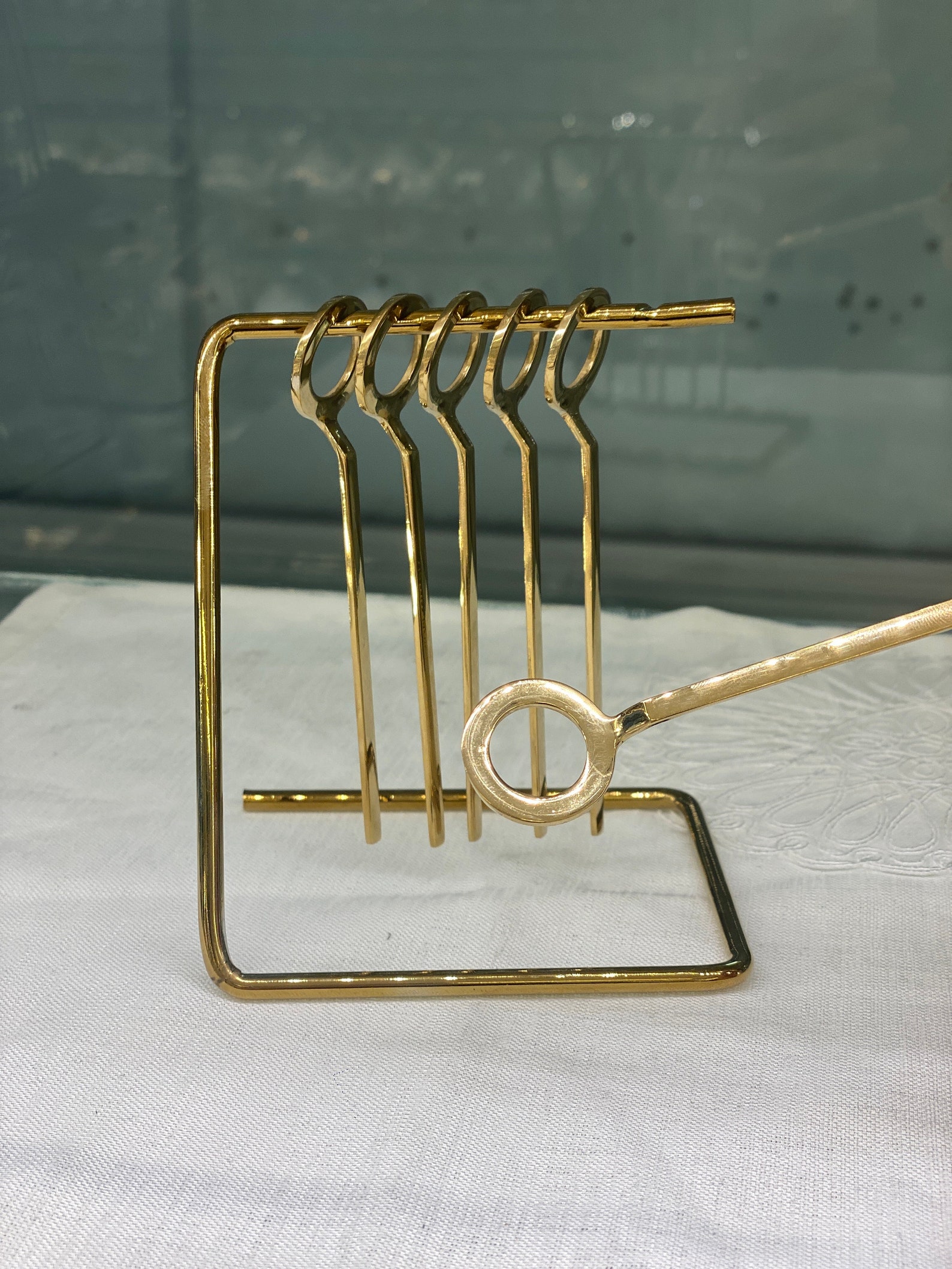 Gold Titanium Teaspoon and Stand,shiny Gold Coffee Spoons, Tea Stirring ...