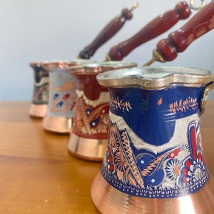 Handmade Turkish Copper Coffee Pot, Turkish-greek-arabic-moroccan ...