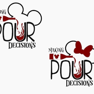 Making Pour Decisions Svg, Epcot Drink Around the World Svg, Png, Dxf ...