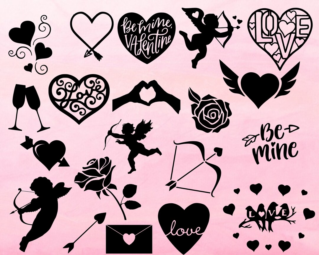 Valentines Day SVG Bundle, Valentines Svg Files, Valentine Cut Files ...