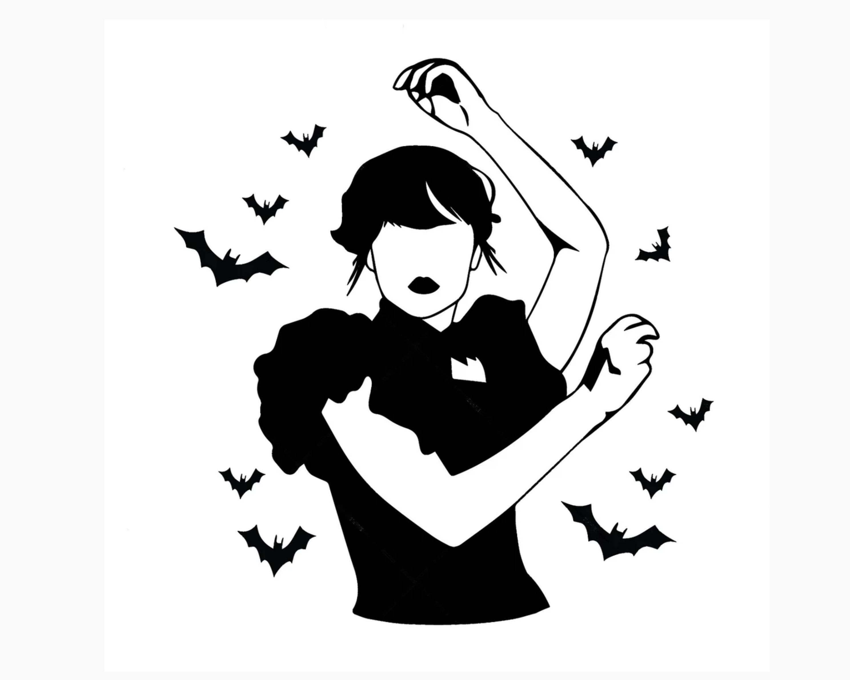 Wednesday SVG Wednesday Png Eps Dxf and PNG Cutting - Etsy