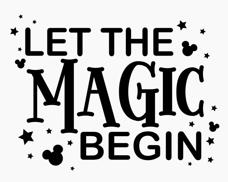 Let the Magic Begin Svg Png Dxf Eps Cutting Machines - Etsy