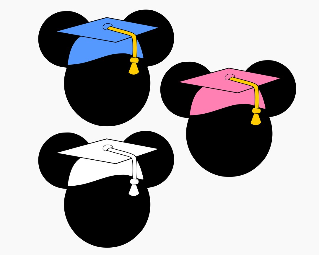 Mickey With Graduation Cap Svg, Last Day of Kindergarten Svg ...